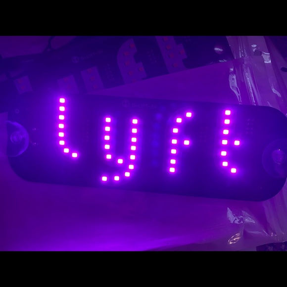 Other | Lyft Led Sign In Pink Color With Usb Connector | Poshmark